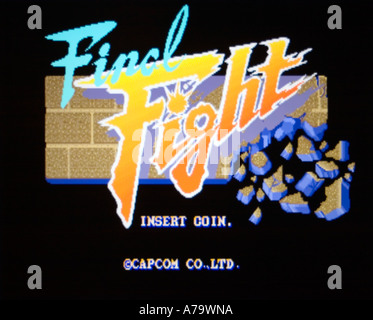 Final Fight Capcom 1989 vintage arcade videogame screenshot - EDITORIAL USE ONLY Stock Photo - Alamy