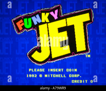 Funky Jet Mitchell Corp 1992 vintage arcade videogame screenshot ...