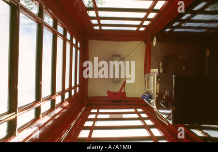 Looking inside a K6 telephone box Stock Photo - Alamy