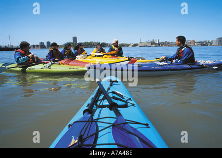 Manhattan Kayak Company Chelsea Piers Manhattan New York Stock Photo ...