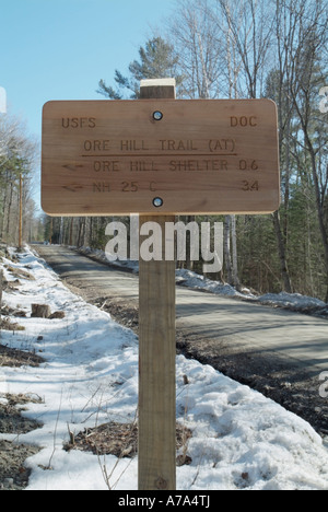 Appalachian Trail-Privy sign at Ore Hill Shelter in New Hampshire USA ...