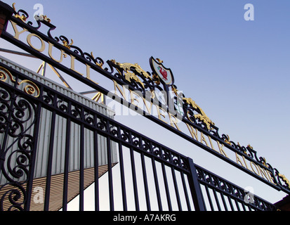 the shankly gates at anfield road football stadium home of liverpool fc ...