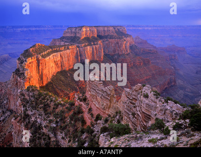 Freya Castle, Colorado River in Granite Gorge, South Rim, view from Cape Royal Point at North ...