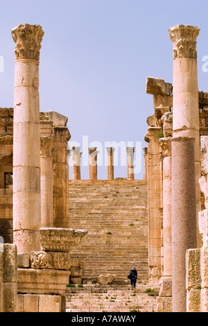 Jerash, Jordan Temple of Artemis in the ancient Roman city of Gerasa ...