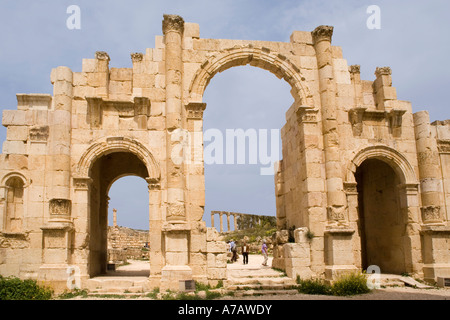 The South Gate in Jerash, Jordan, is the main entrance to the ancient ...