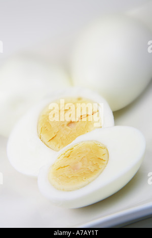 Sliced hard boiled eggs Stock Photo - Alamy