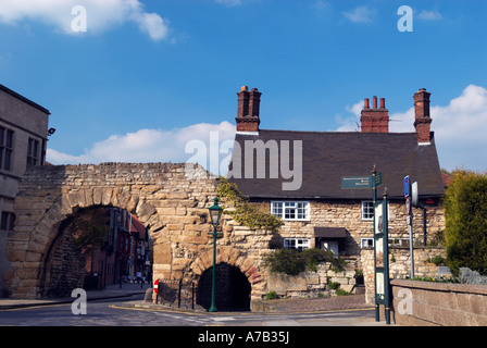 The Roman arch Newport Arch in Lincoln Lincolnshire "Great Britain ...