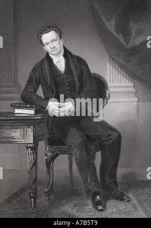 DeWitt Clinton, 1769 - 1828, an American politician and naturalist, an ...