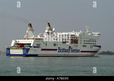 The French cross-Channel RO-RO ferry Cotentin operated by Brittany ...