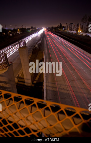 405 Freeway overpass night Stock Photo - Alamy