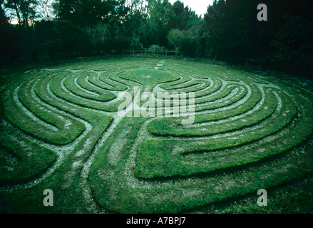 Breamore Miz Maze Medieval turn maze on Breamore Down Hampshire Stock ...