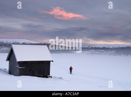 Skiing at Sjusjøen, Norway Stock Photo - Alamy