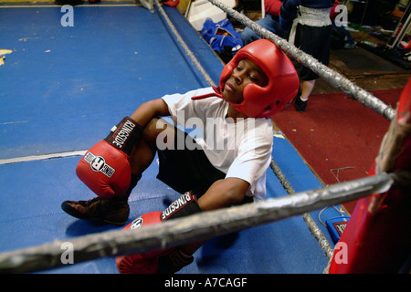 Child boxer after a fight Stock Photo - Alamy