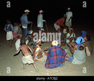 San Bushmen Dancing Kalahari Desert Namibia Stock Photo - Alamy