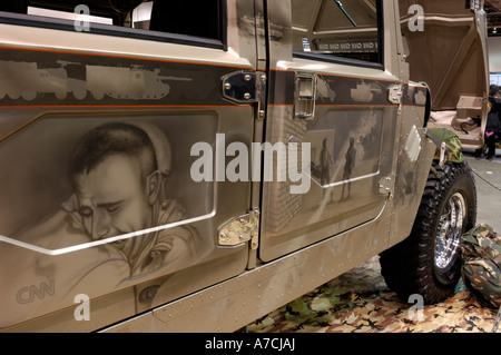 Custom CNN Hummer H1 Warrior One at the 2007 Detroit Autorama hot rod ...