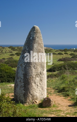 Prehistoric Menhir Algarve Stock Photo - Alamy