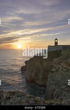 Lighthouse at Cape St Vincent, Sagres, Algarve, Portugal, Europe Stock ...
