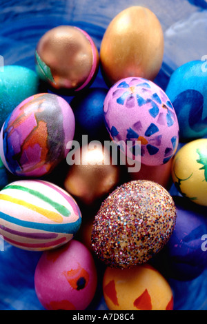 colored Easter Eggs Stock Photo - Alamy