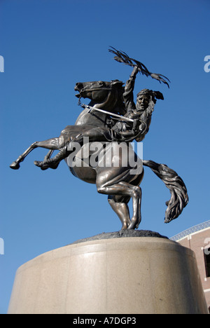 Mascot Statue of Unconquered Seminole Indian on Horse Florida State ...