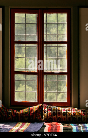 interior of an old Slavic house with window Stock Photo - Alamy