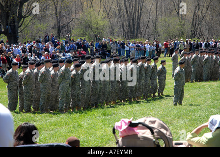 Soldiers of the Massachusetts National Guard, 181st Infantry Regiment ...