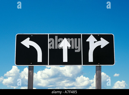 Multi-Directional street sign to different destinations. Line Street ...