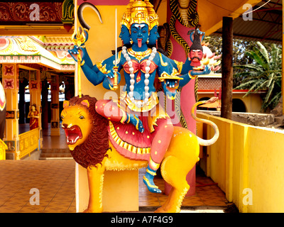 Mauritius Durga in Kali Temple Inner Sanctum of Tamil Temple Stock ...