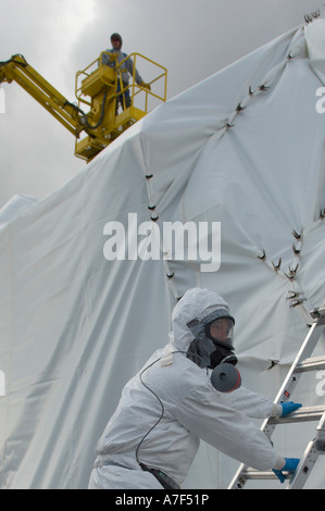 Anthrax decontamination work Stock Photo - Alamy