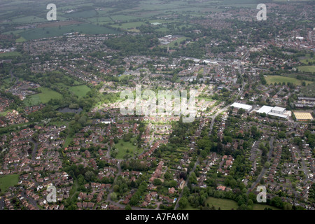Aerial view of Wokingham Berkshire England UK Stock Photo - Alamy
