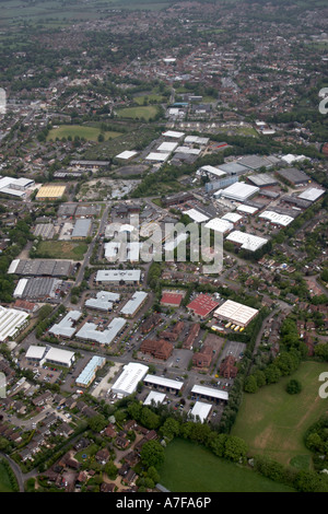 Aerial view of Wokingham Berkshire England UK Stock Photo - Alamy