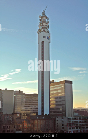 The BT telecommunications tower radio mast on Croker Hill Sutton Common ...
