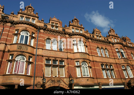 Victorian red brick buildings in Queen Victoria Street Reading ...