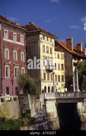 Ljubljana, Slovenia. Shoemaker Bridge / Cobbler's Bridge / Cevljarski ...