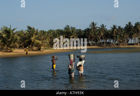 Mouth of the Volta river, Volta estuary, Ada Foah, Ghana Stock Photo - Alamy