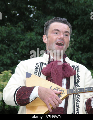 an al fresco opera singer in victorian costume at Hever Castle Stock ...