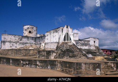 Fort Sebastian, old gold and slave trading centre, Shama, Ghana Stock ...