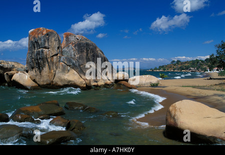 Livingstonia beach, Senga Bay, Lake Malawi, Malawi Stock Photo - Alamy