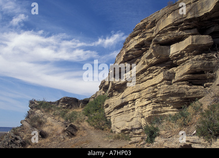 USA, Montana, Ulm Pishkun State Park, Ulm, buffalo jump where Native ...