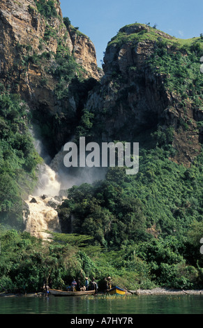Nkusi Falls on Lake Albert can be visited from Semliki Wildlife Reserve ...
