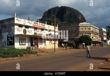 Tororo rock is a small but steep volcanic plug in town Tororo Uganda ...