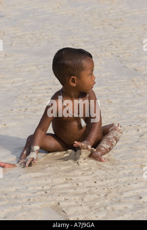 Moken sea gypsy boy at Surin Island,PhangNga, Southern Thailand Stock ...