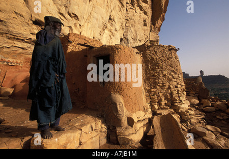 Cave in Dogon country, Mali Stock Photo - Alamy