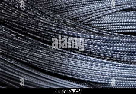 steel cables background texture detail Stock Photo - Alamy