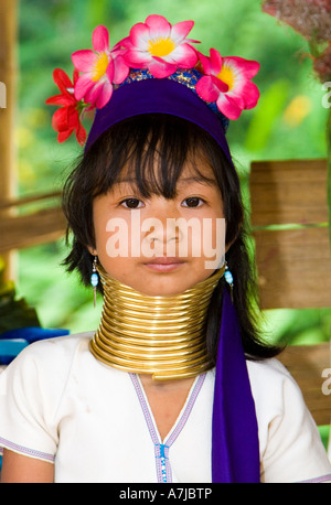 Long neck people in Shang Mai province Thailand Stock Photo - Alamy