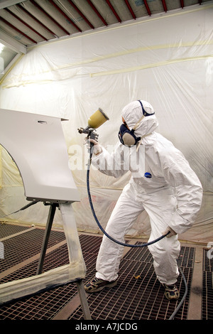 Coachwork; spary painting Stock Photo - Alamy