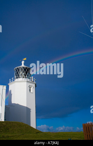 Rainbow over Lizard Lighthouse, Nov, 2007 Stock Photo - Alamy