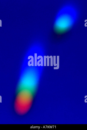 Abstract blurry green background with rainbow glow Stock Photo - Alamy