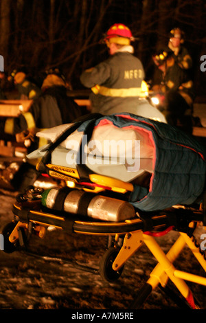 Fire training of rescuing victims in a structure collapse using air ...