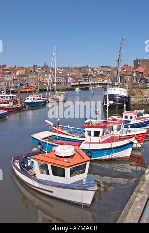 Fishing coble / boat, Whitby, North Yorkshire, England Stock Photo - Alamy
