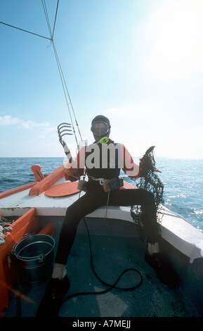 Greek sponge diver from Kalymnos island Captain Nikitas Kambourakis ...